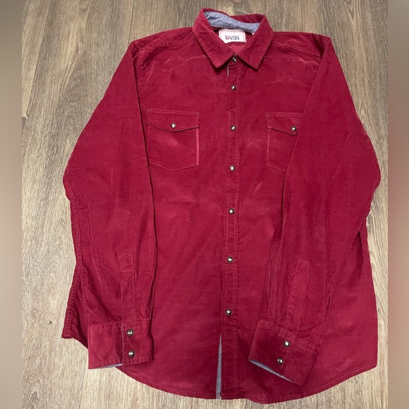 Vintage Red | Shirts | Vintage Red Brand Buttondown Collared Shirt ...